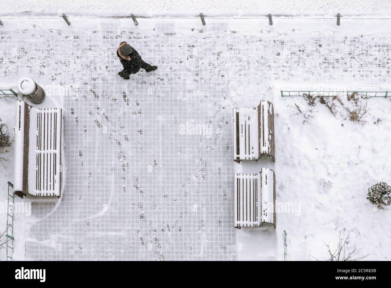 First person view winter snowy hi-res stock photography and images - Alamy