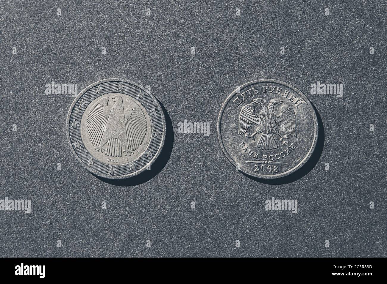 Euro coin tails hi-res stock photography and images - Alamy