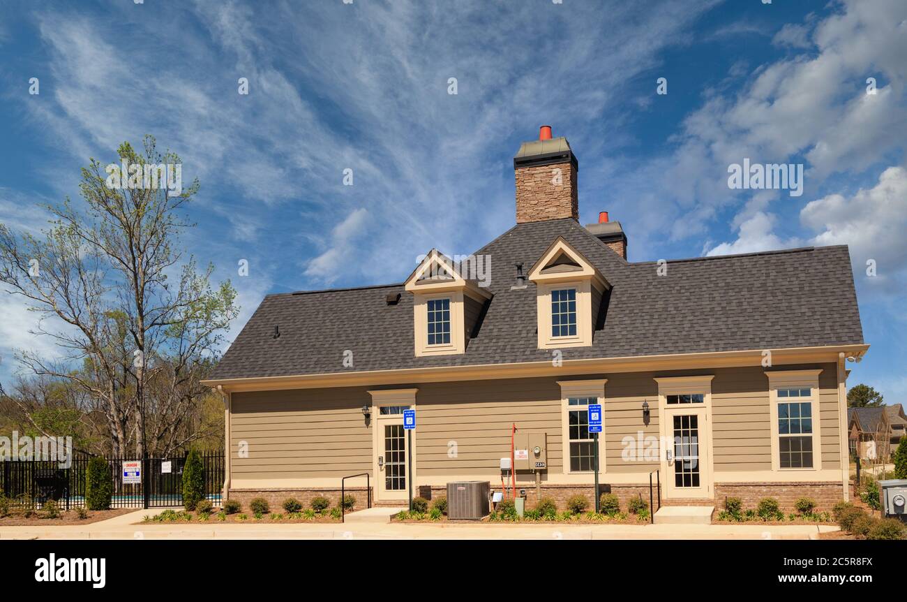 New Clubhouse Under Nice Sky Stock Photo - Alamy