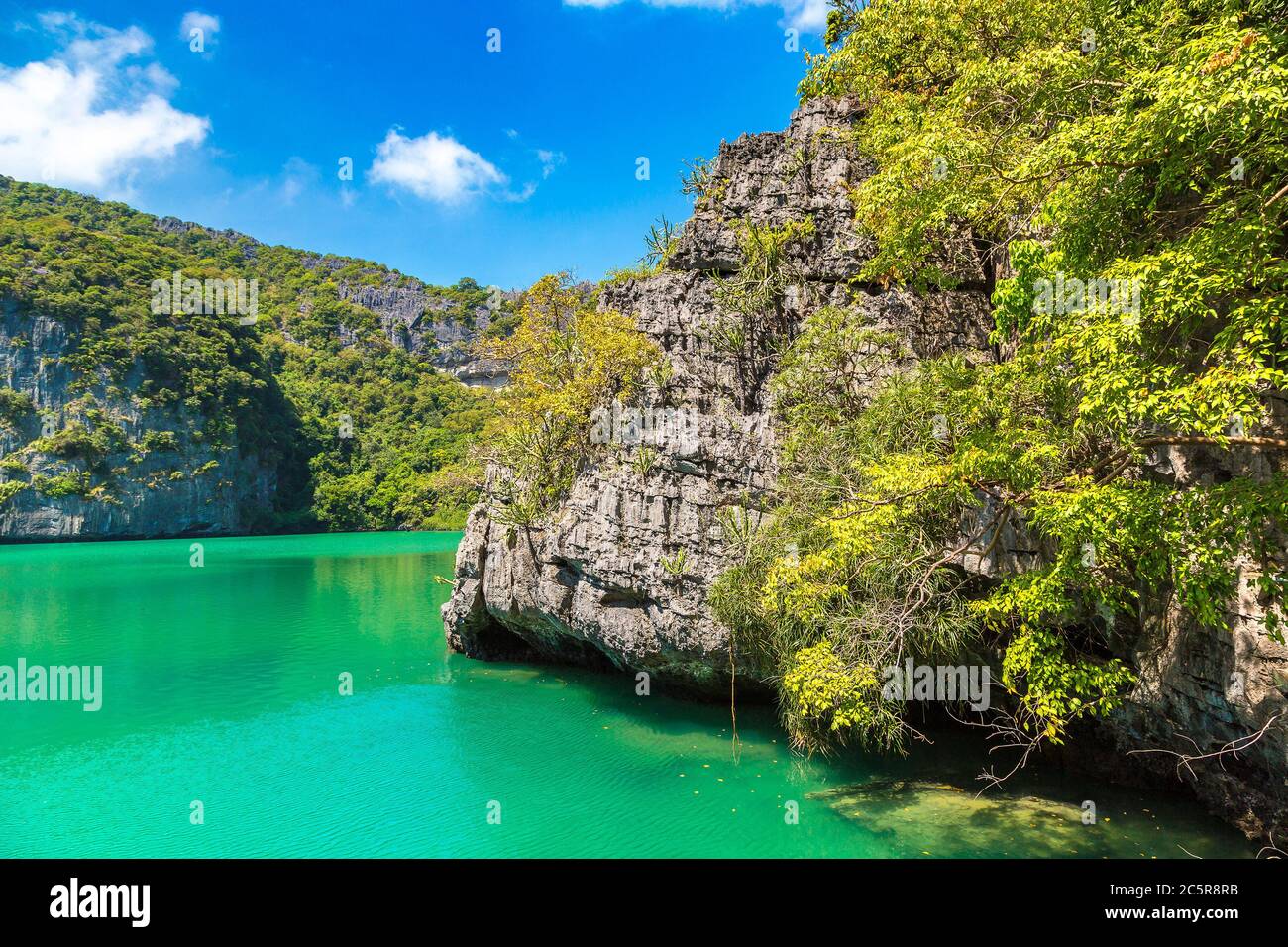 Thale Nai lagoon at Mae Koh island in Mu Ko Ang Thong National Park ...