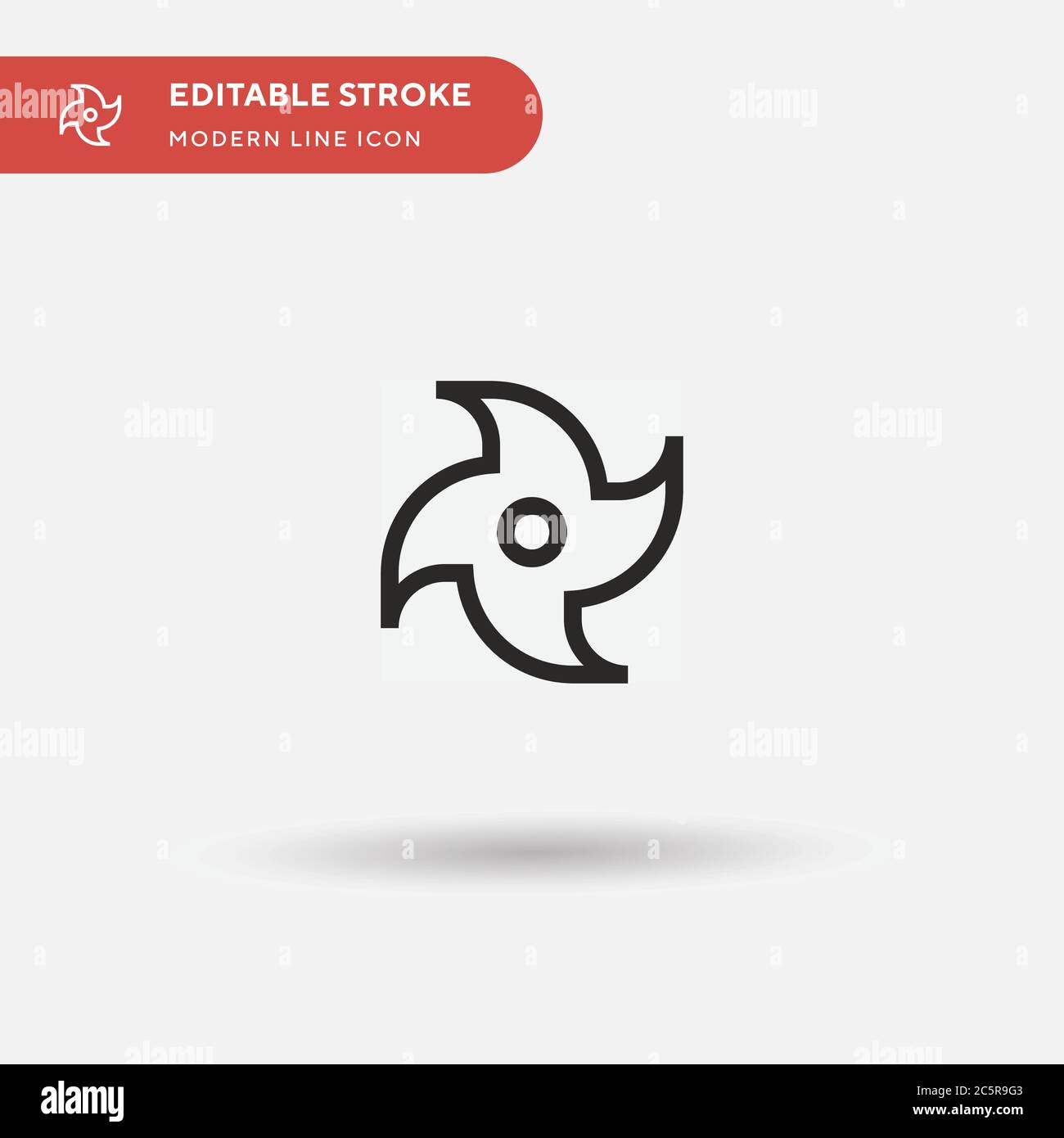 Cyclone Simple vector icon. Illustration symbol design template for web ...