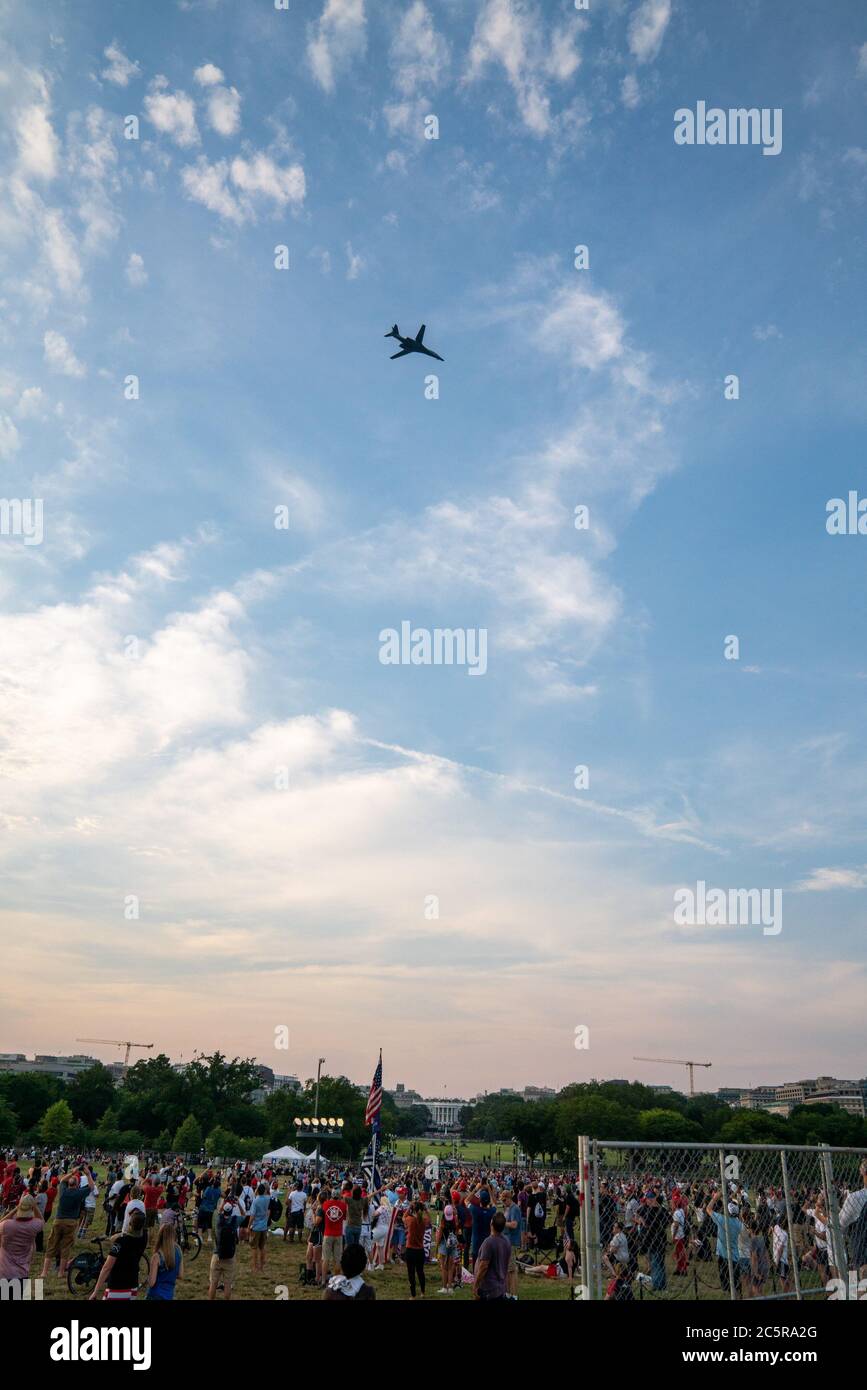 Washington, United States. 04th July, 2020. Military aircraft perform ...