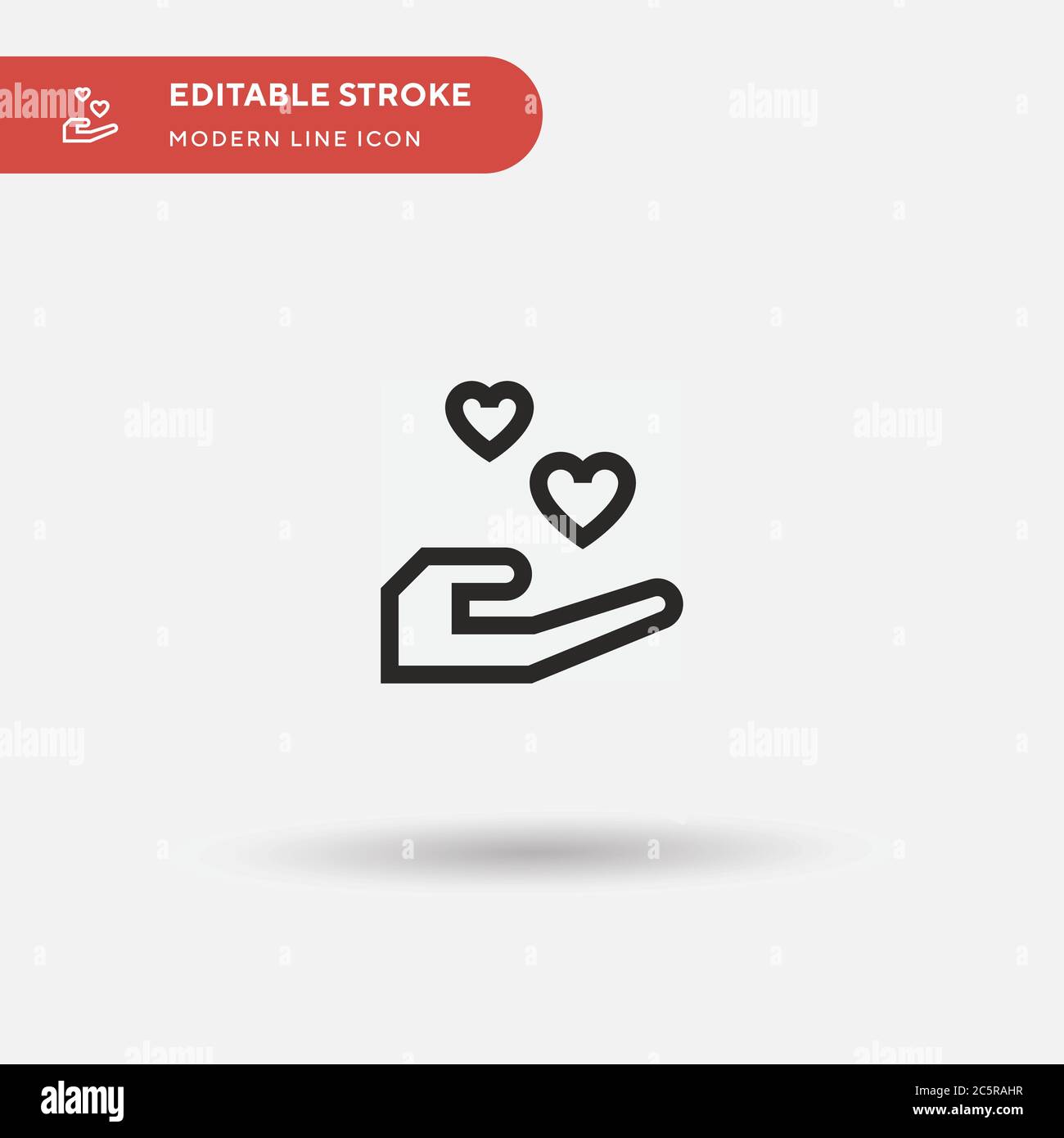Care Simple vector icon. Illustration symbol design template for web ...