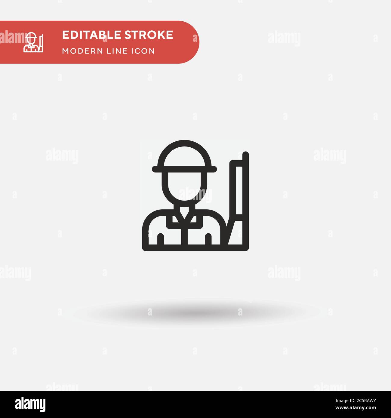 Soldier Simple vector icon. Illustration symbol design template for web ...