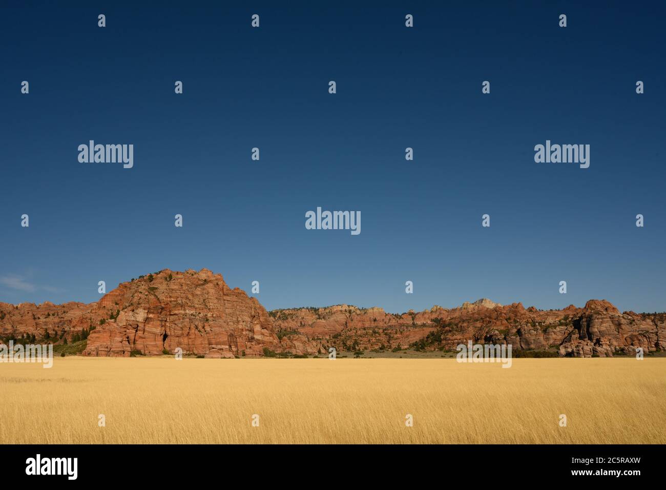 Flat Field Turns to Rocky Outcropping in fall Stock Photo - Alamy