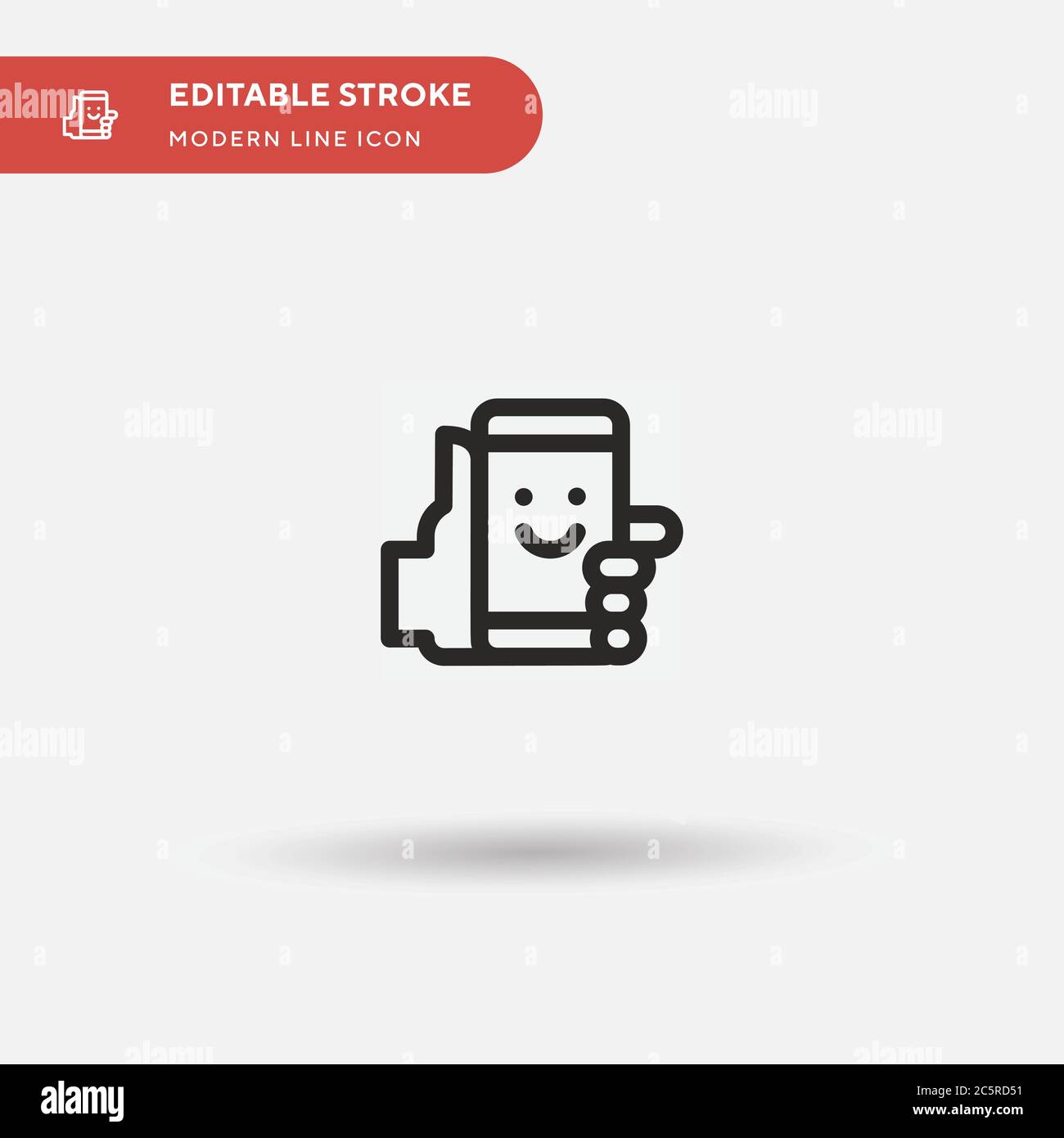 Smartphone Simple vector icon. Illustration symbol design template for ...