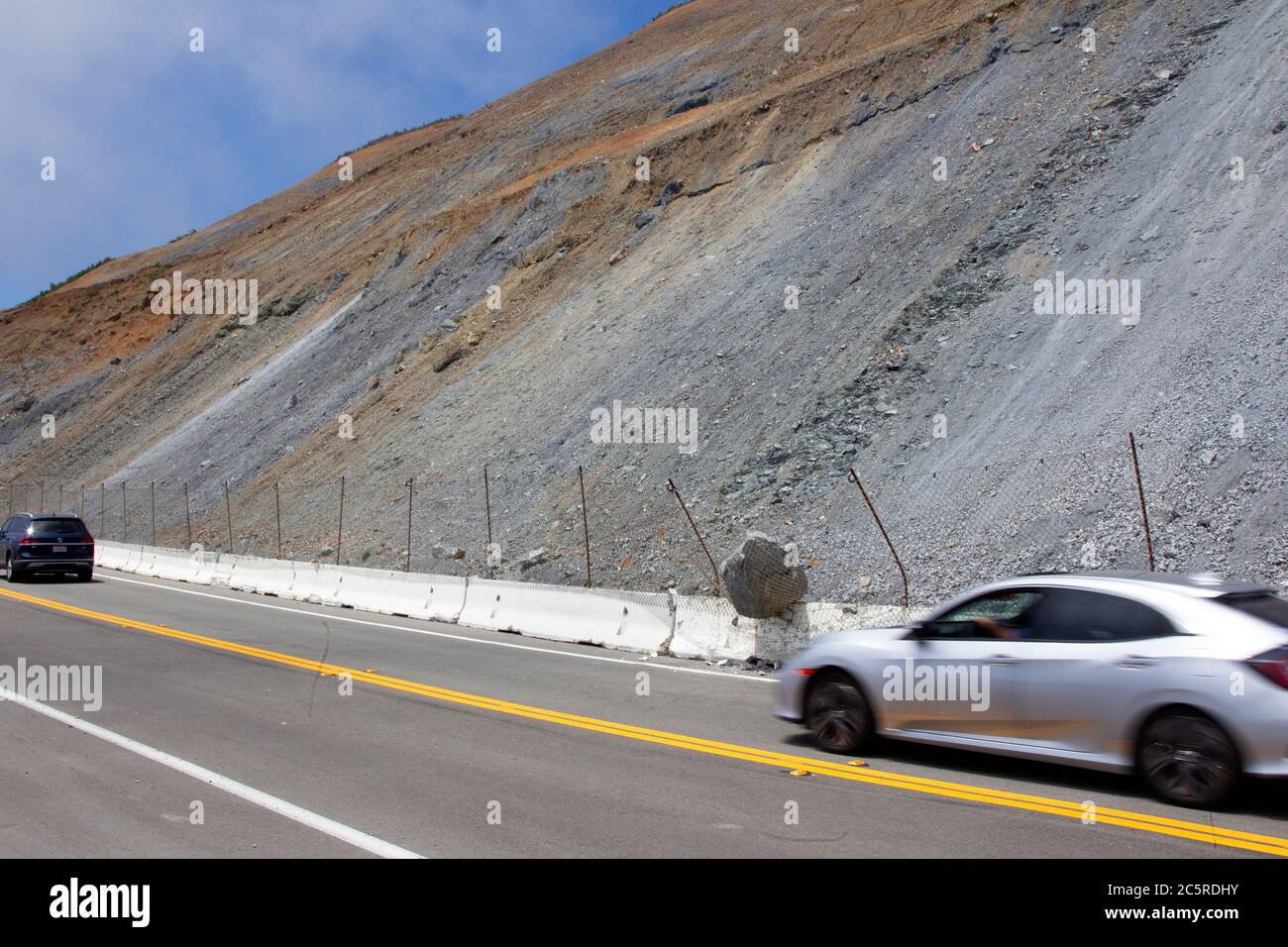 Very Close Call on Pacific Coast Highway Stock Photo - Alamy