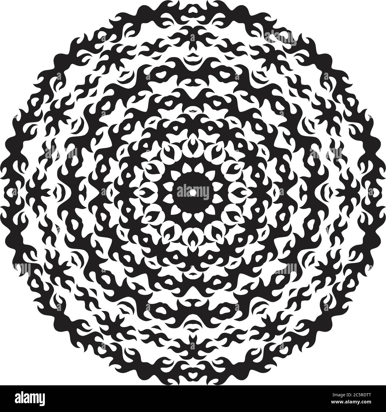 A mandala is a geometric configuration of symbols Stock Vector Image ...