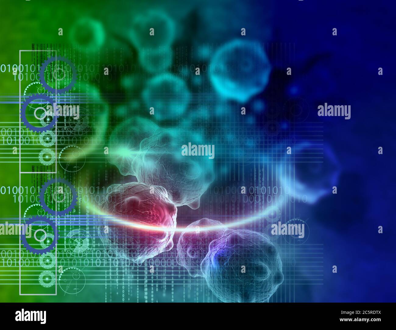 3d rendering - cancer cell in the future Stock Photo - Alamy