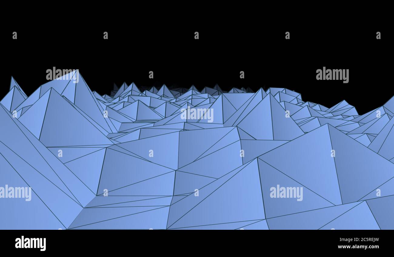 Abstract Low Poly Mountain Landscapes background Stock Photo - Alamy