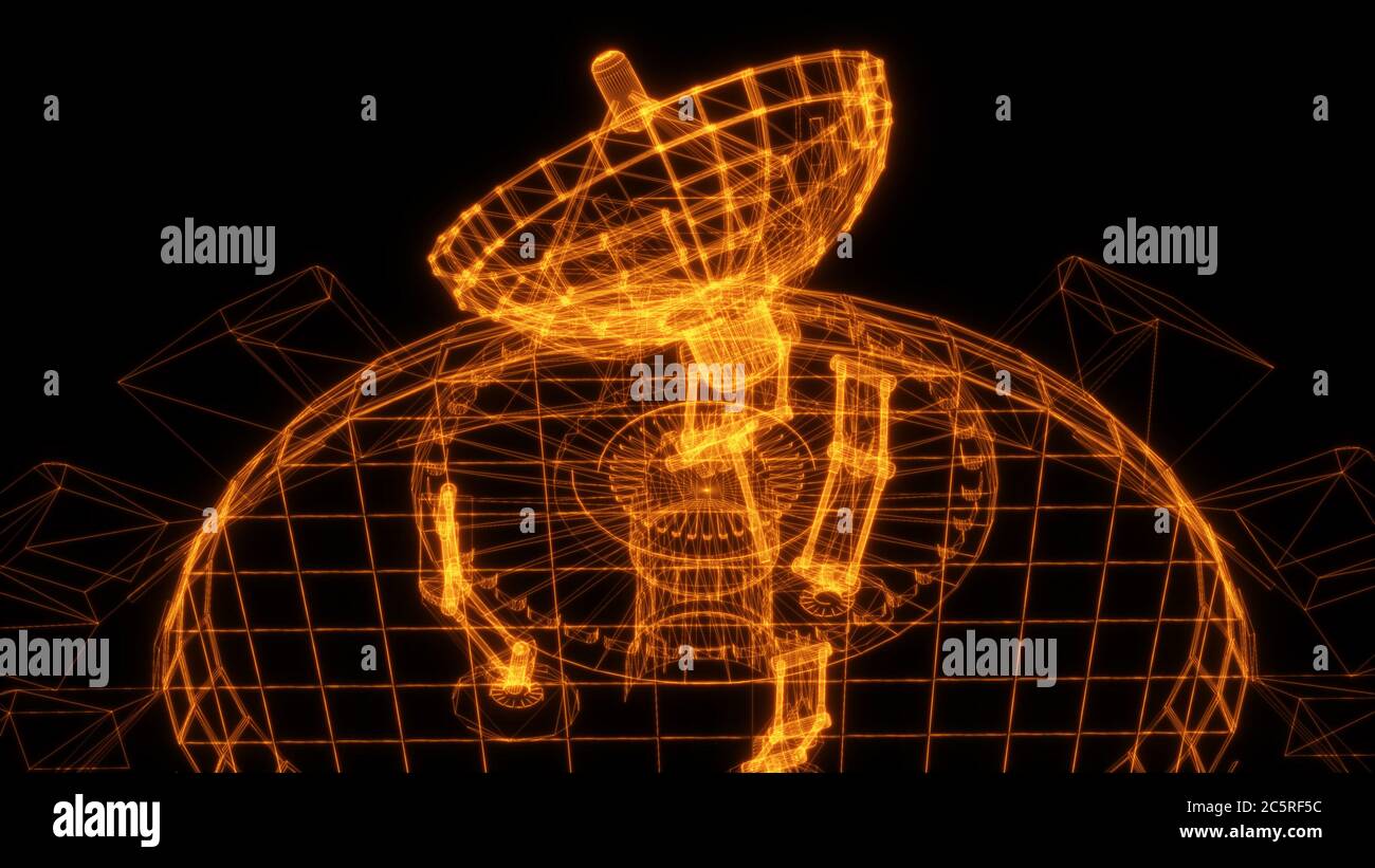 3d rendering - wire frame model of industrial buildings Stock Photo - Alamy