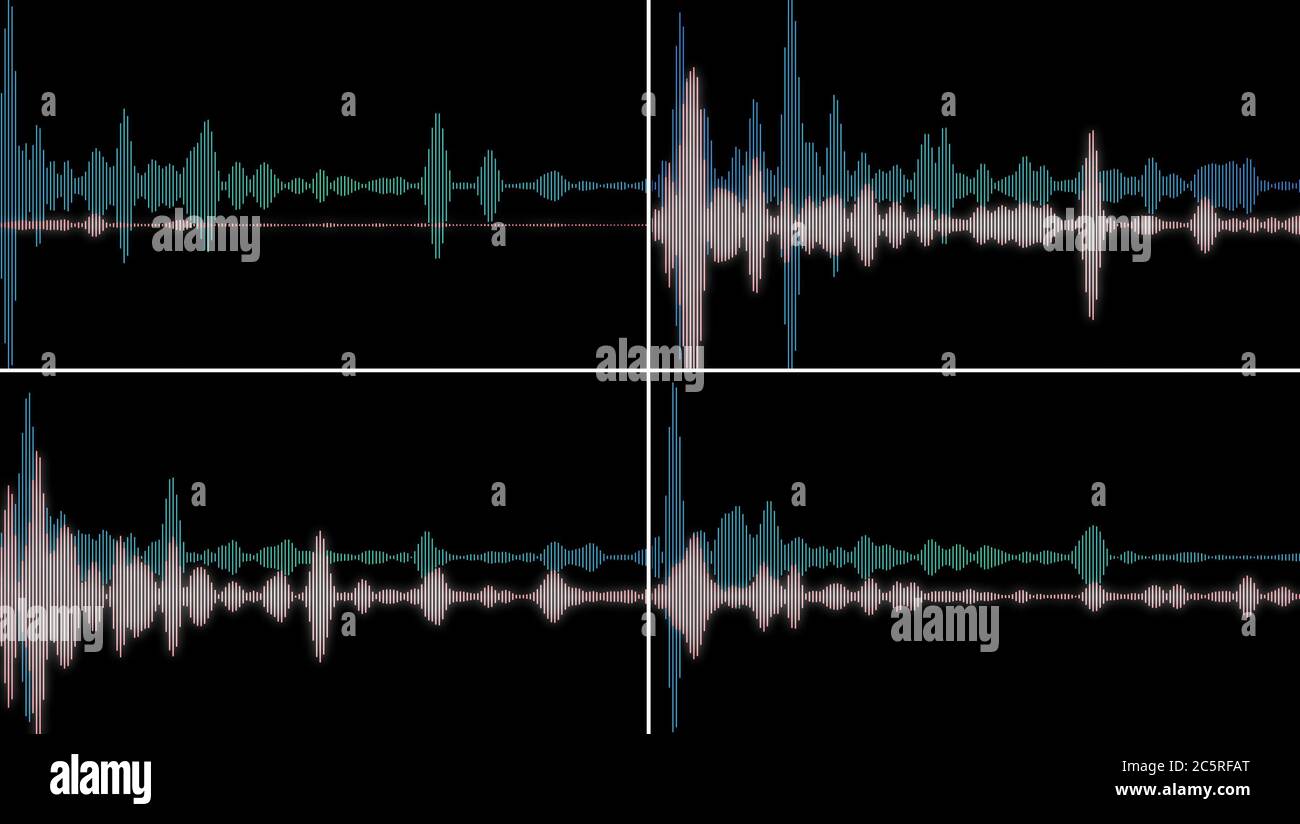 Digital audio waveform animation motion hi-res stock photography and ...