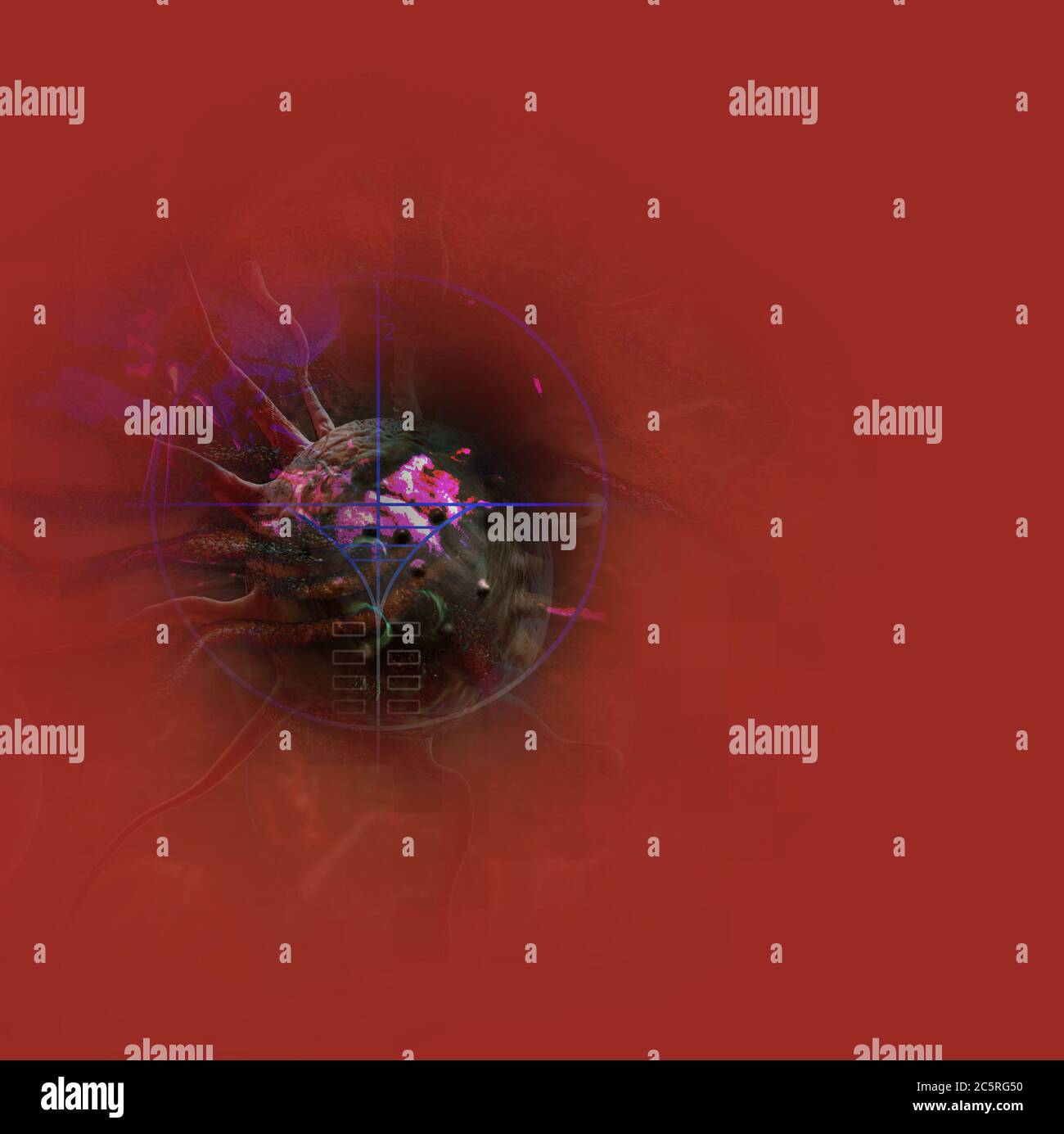Digital 3d illustration of cancer cells in human body Stock Photo - Alamy