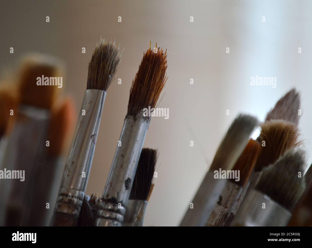 Close Up Of A Paint Brush Stock Photo - Alamy