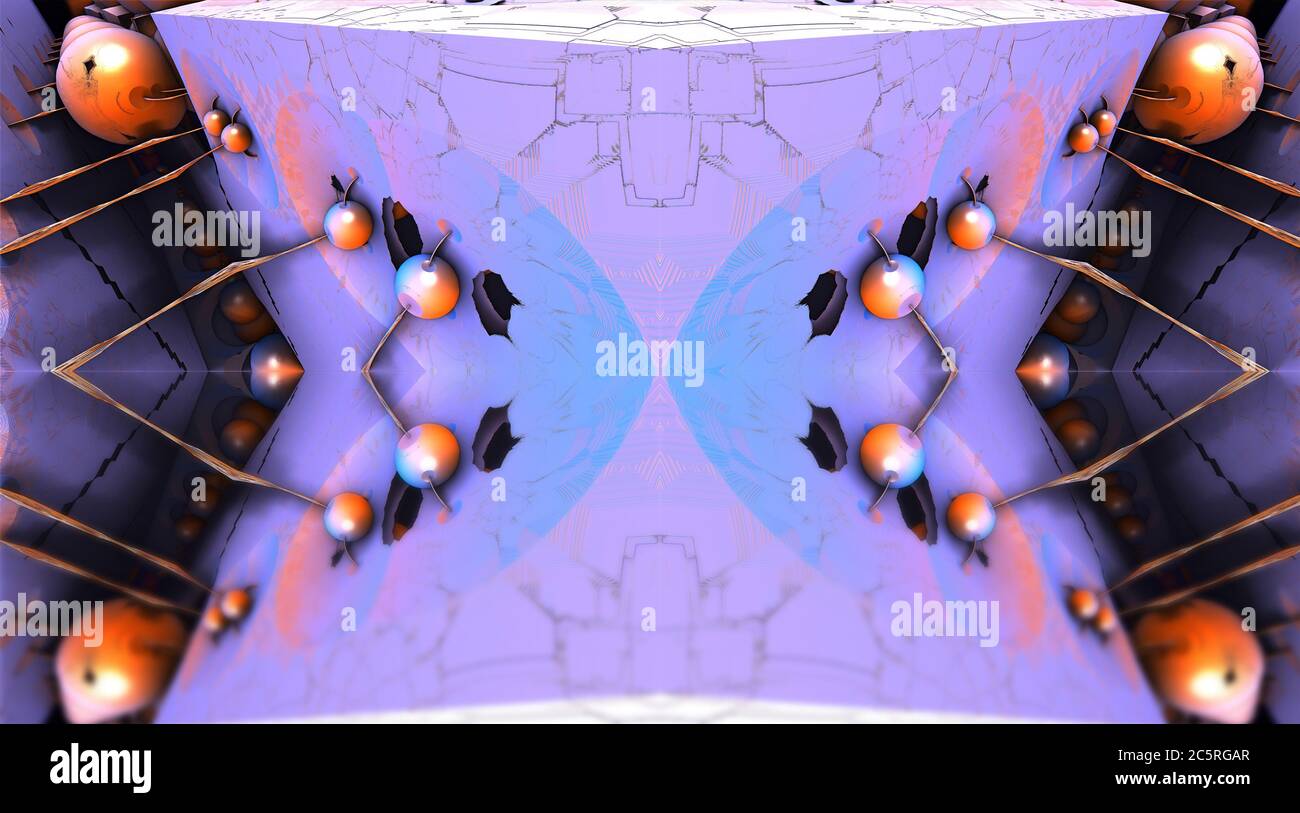 3d illustration of abstract geometric composition ,digital art works ...