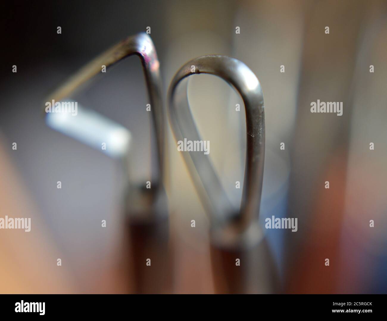 Tools for forming clay with Depth of Field Stock Photo - Alamy