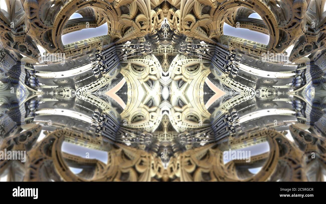 3d illustration of abstract geometric composition ,digital art works ...