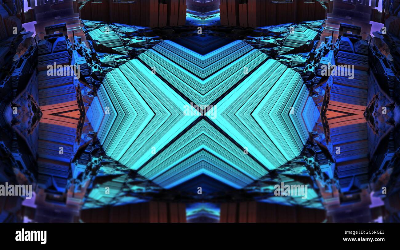 3d illustration of abstract geometric composition ,digital art works ...