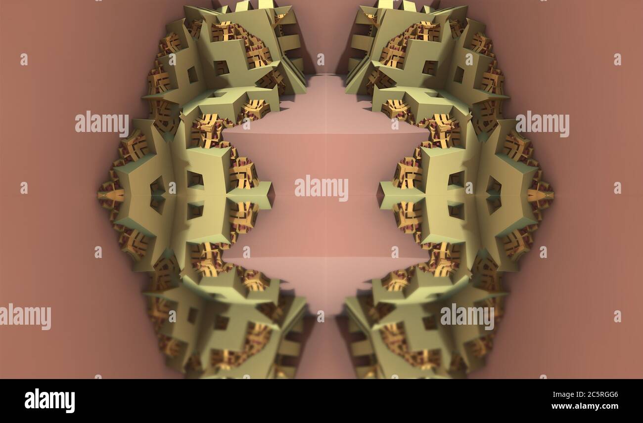 3d illustration of abstract geometric composition ,digital art works ...