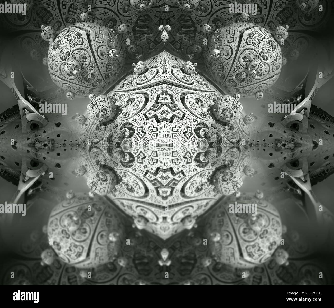 3d illustration of abstract geometric composition ,digital art works ...