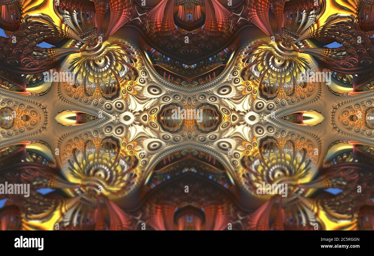 3d illustration of abstract geometric composition ,digital art works ...