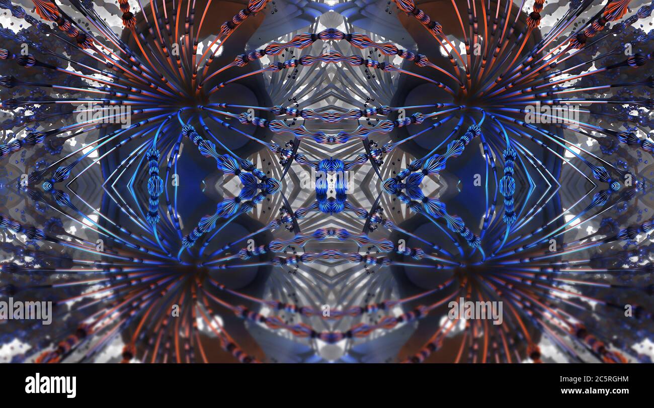 3d illustration of abstract geometric composition ,digital art works ...