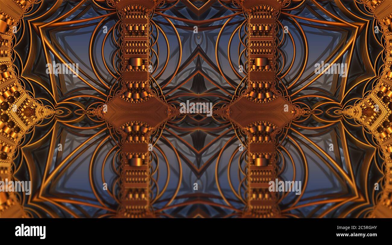 3d illustration of abstract geometric composition ,digital art works ...