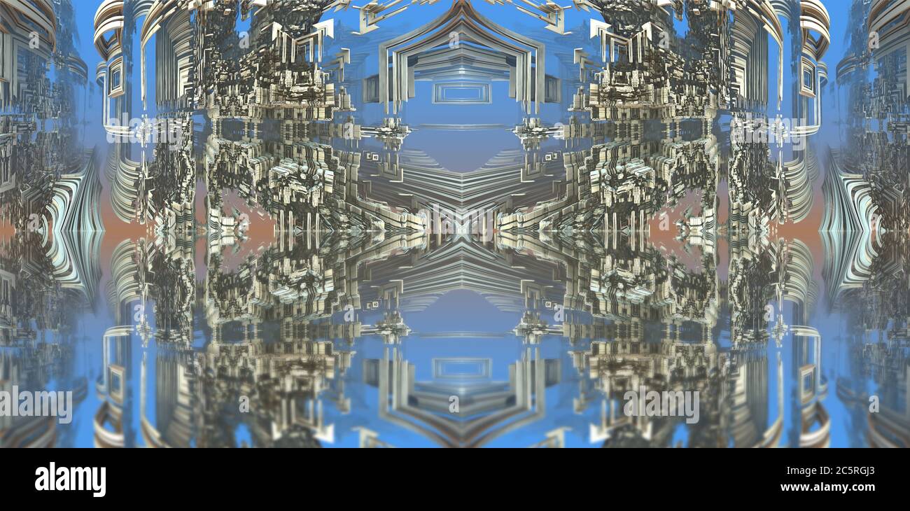 3d illustration of abstract geometric composition ,digital art works ...