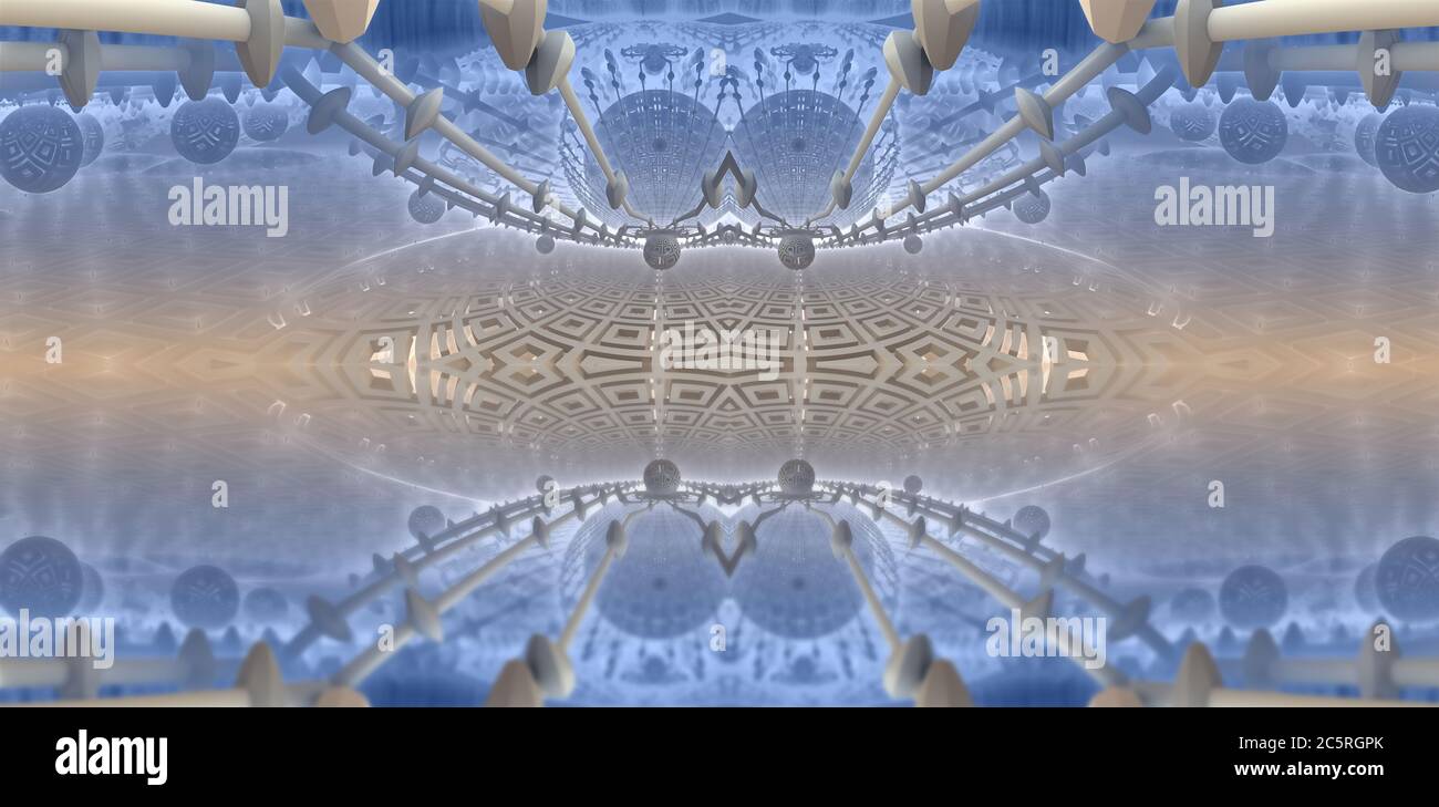 3d illustration of abstract geometric composition ,digital art works ...