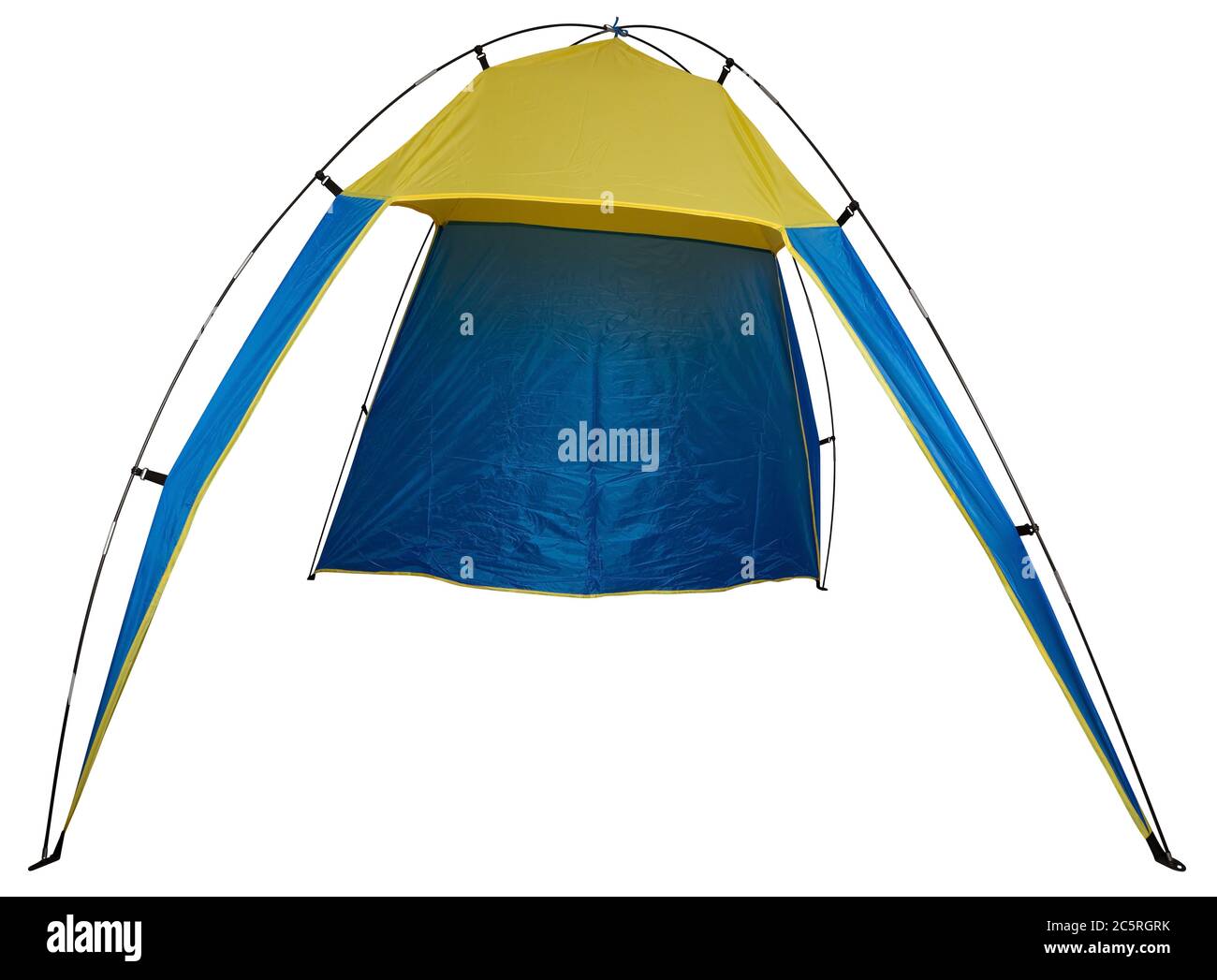 UV sun protective tent for beach isolated on white background. Clipping ...