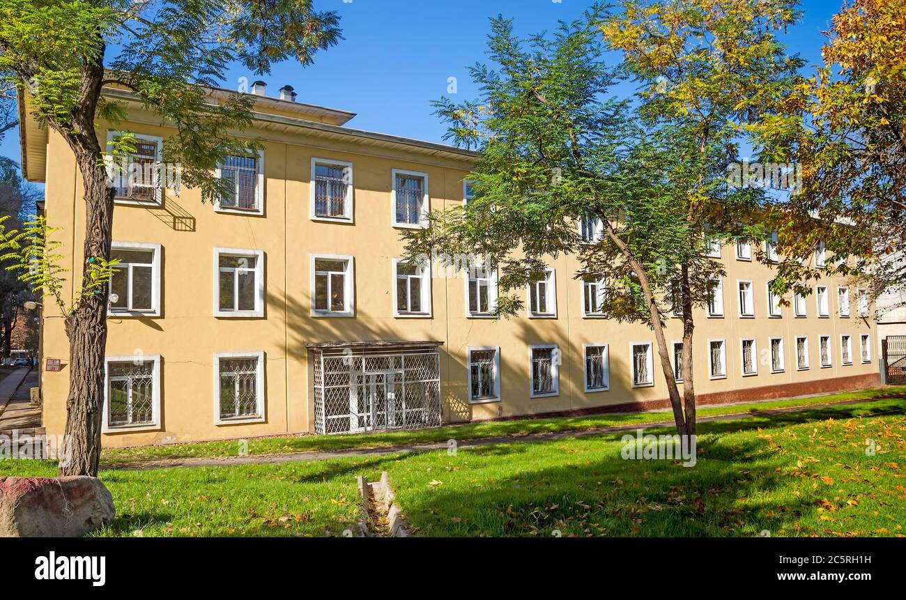 ALMATY, KAZAKHSTAN - OCTOBER 20, 2015: Old architecture in historical ...
