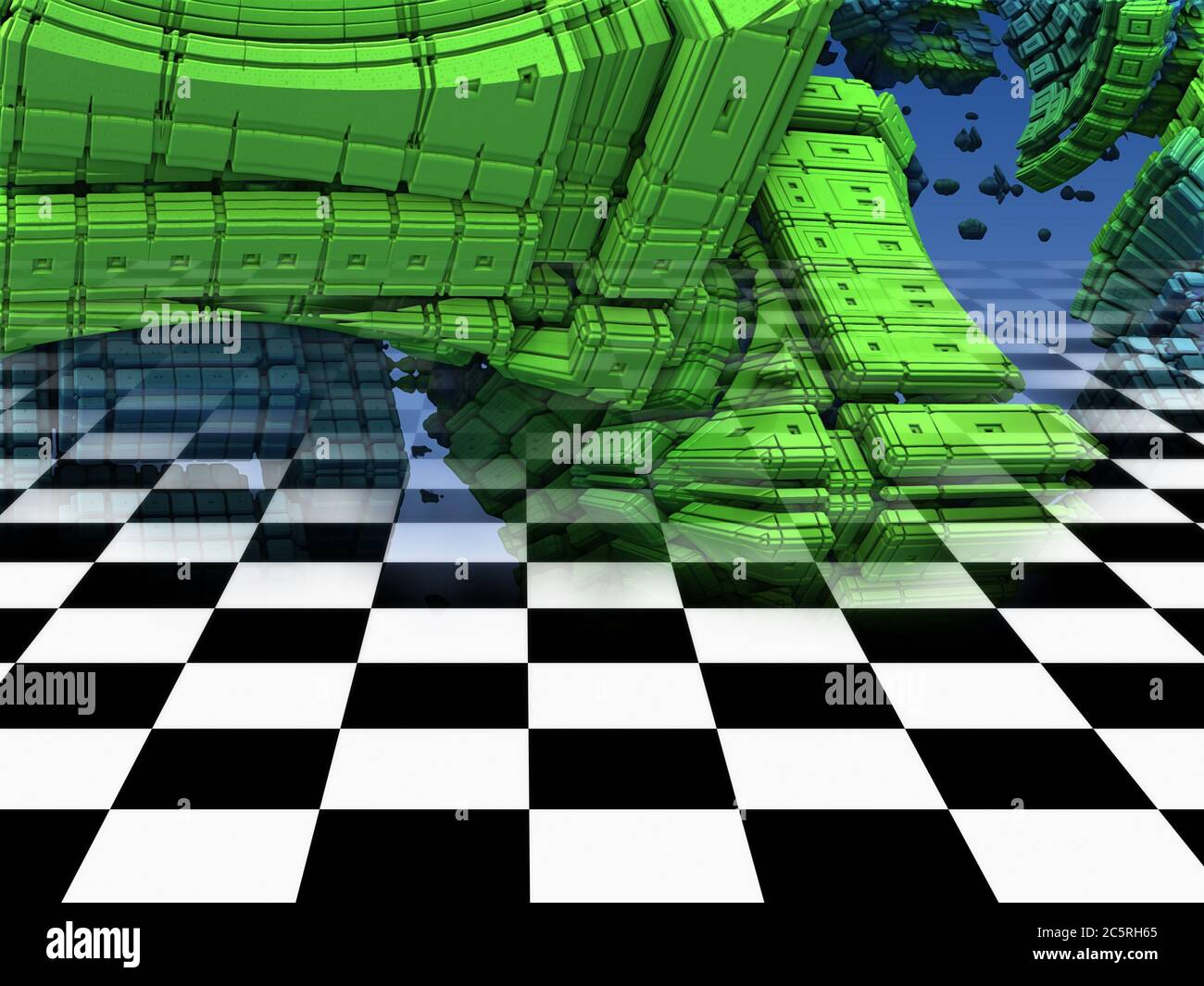 3d illustration of abstract geometric composition ,digital art works ...