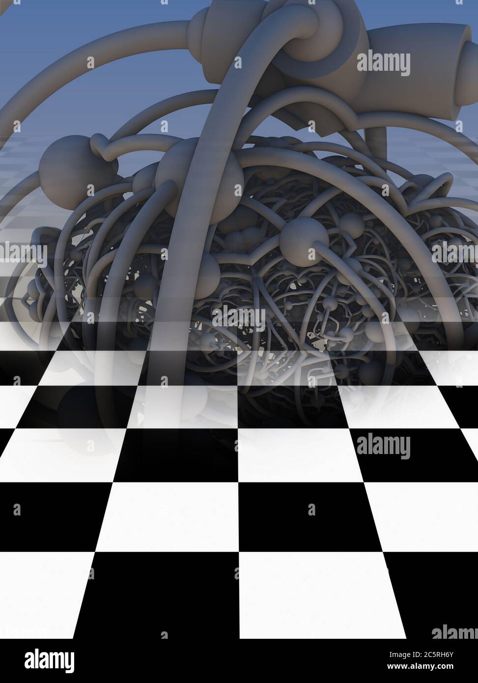 3d illustration of abstract geometric composition ,digital art works ...