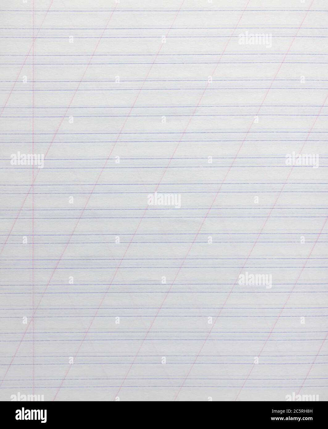 White doble line paper sheet background from notepad Stock Photo - Alamy