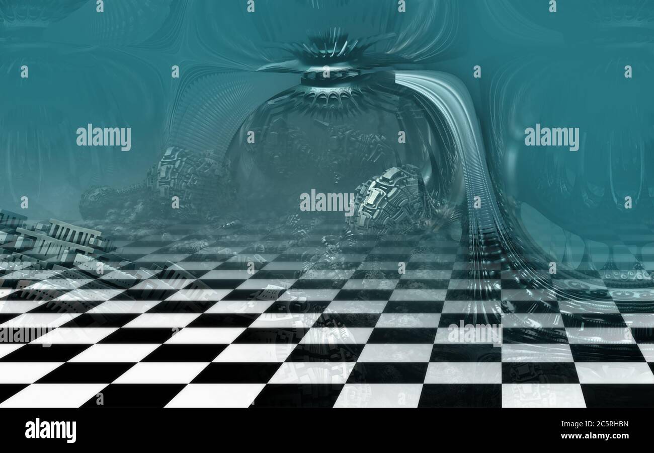3d illustration of abstract geometric composition ,digital art works ...