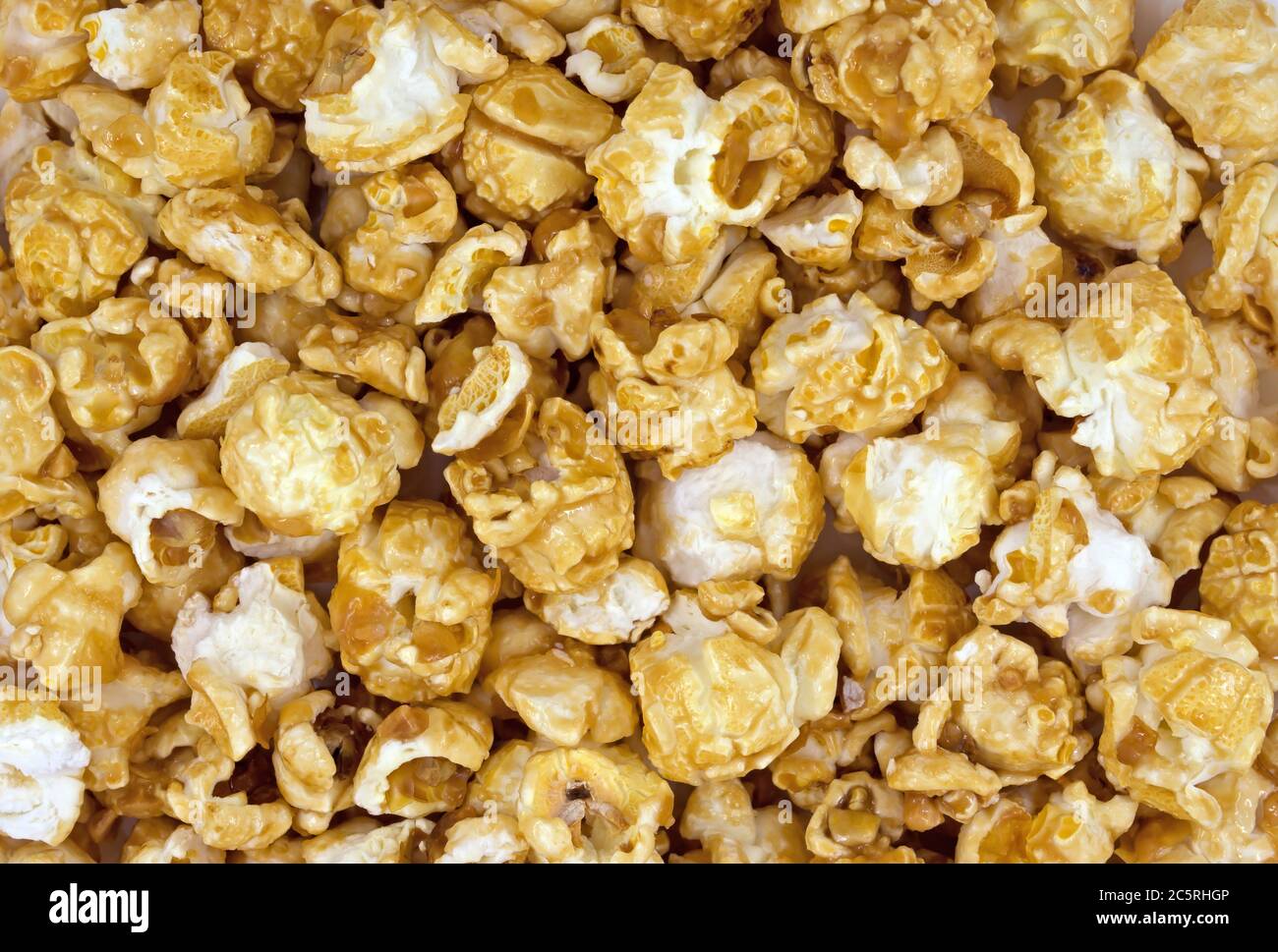 Close Up of Caramel Corn Popcorn background Stock Photo - Alamy
