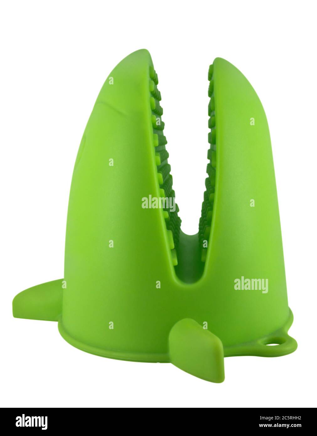 Rubber heat protective mitten isolated on white. Clipping path included ...