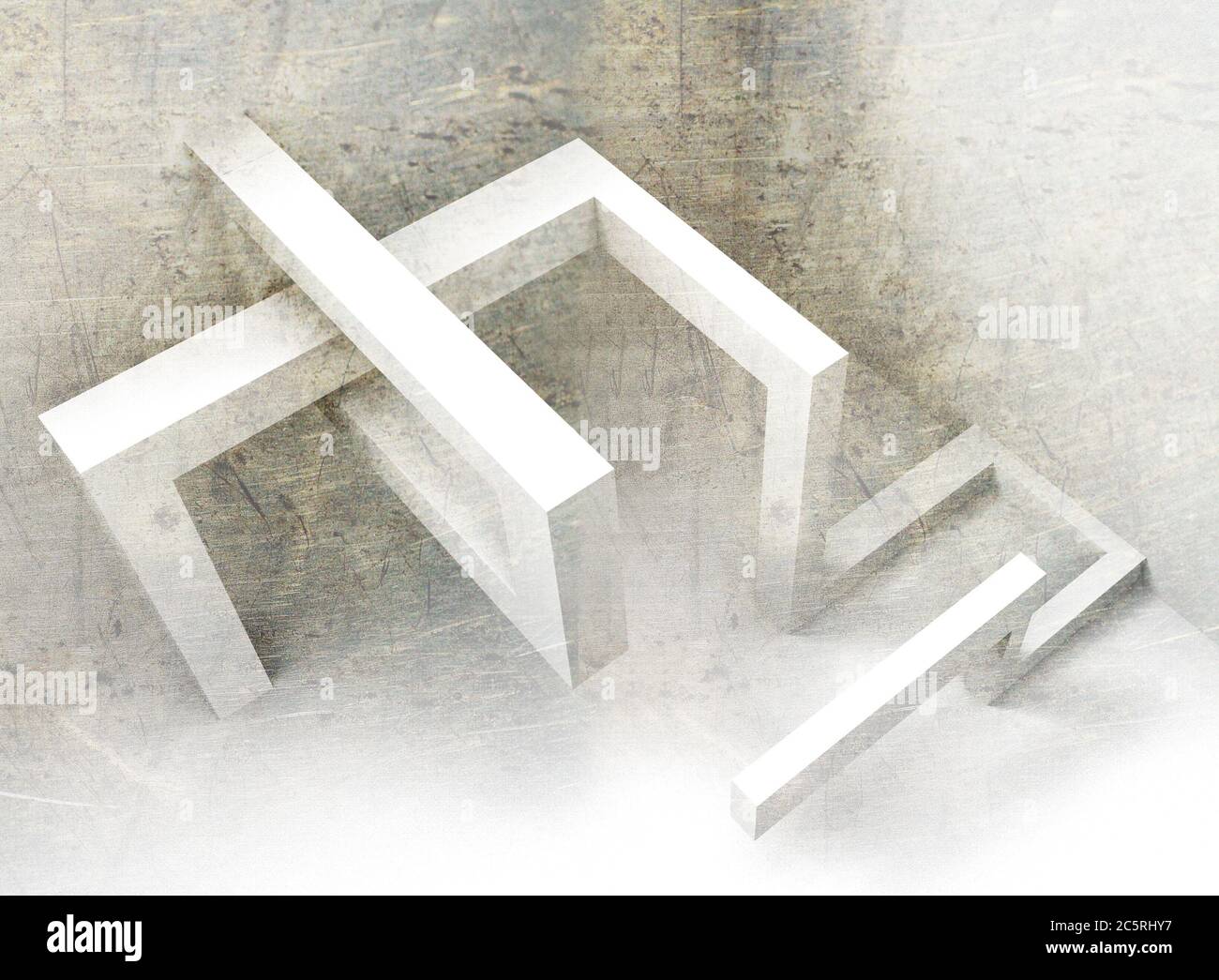 3d Abstract Architecture. 3d render illustration Stock Photo - Alamy