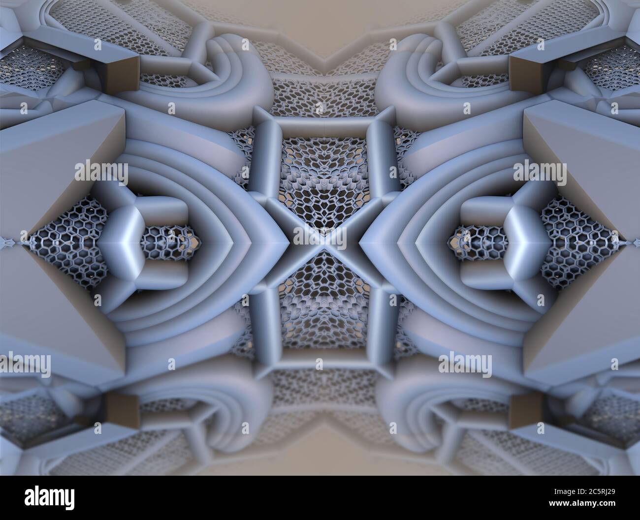 3d illustration of abstract geometric composition ,digital art works ...