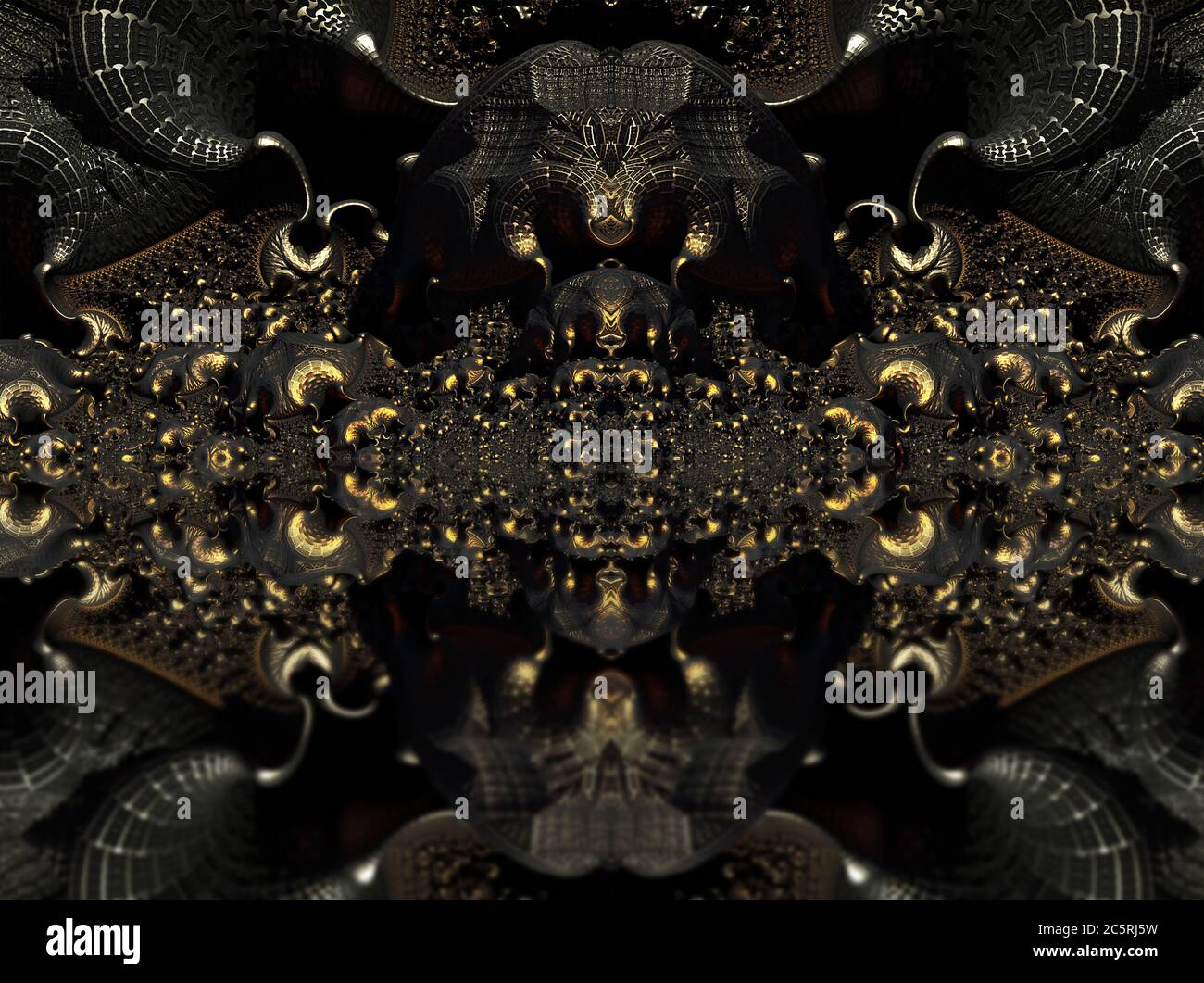 3d illustration of abstract geometric composition ,digital art works ...