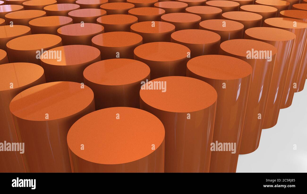 3d rendered shiny metal pipe isolated on white Stock Photo - Alamy