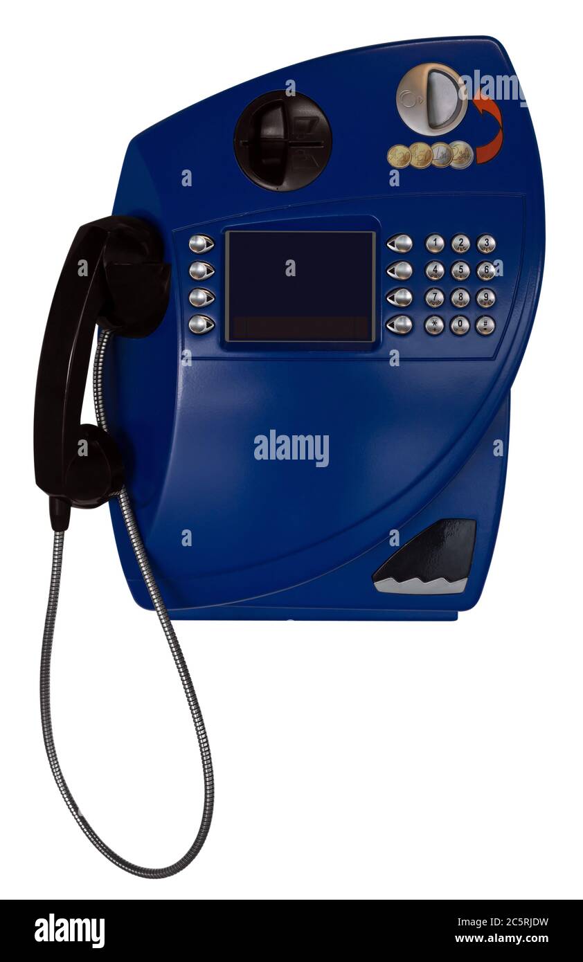 Public Payphone Isolated on White Background. Clipping Path included ...