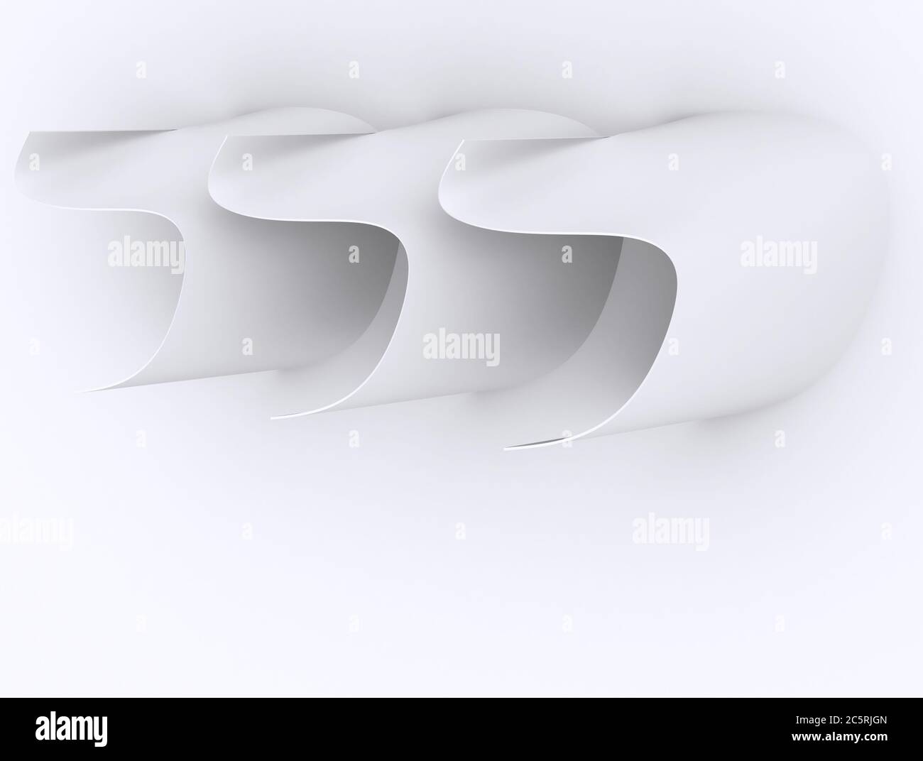 3d Rendering of White Arch Construction. Abstract Architecture ...