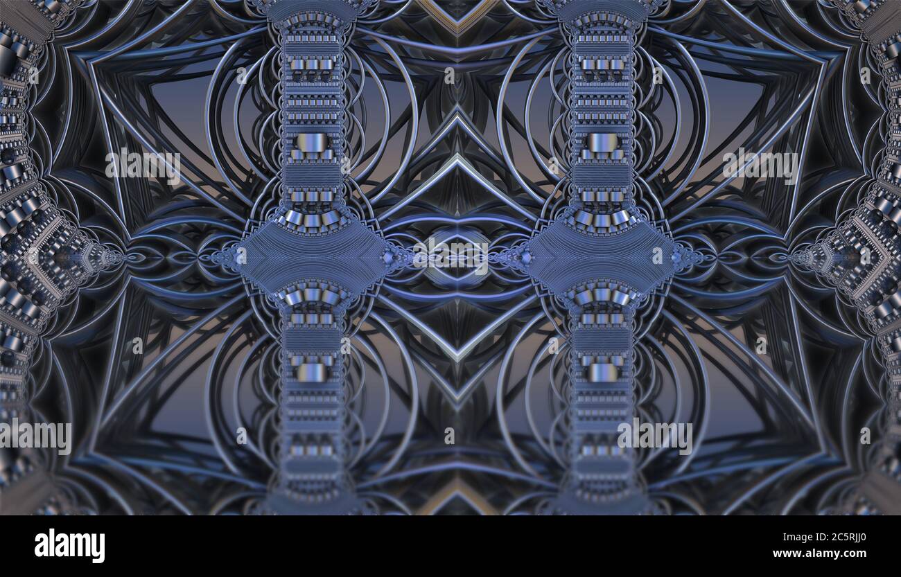 3d illustration of abstract geometric composition ,digital art works ...