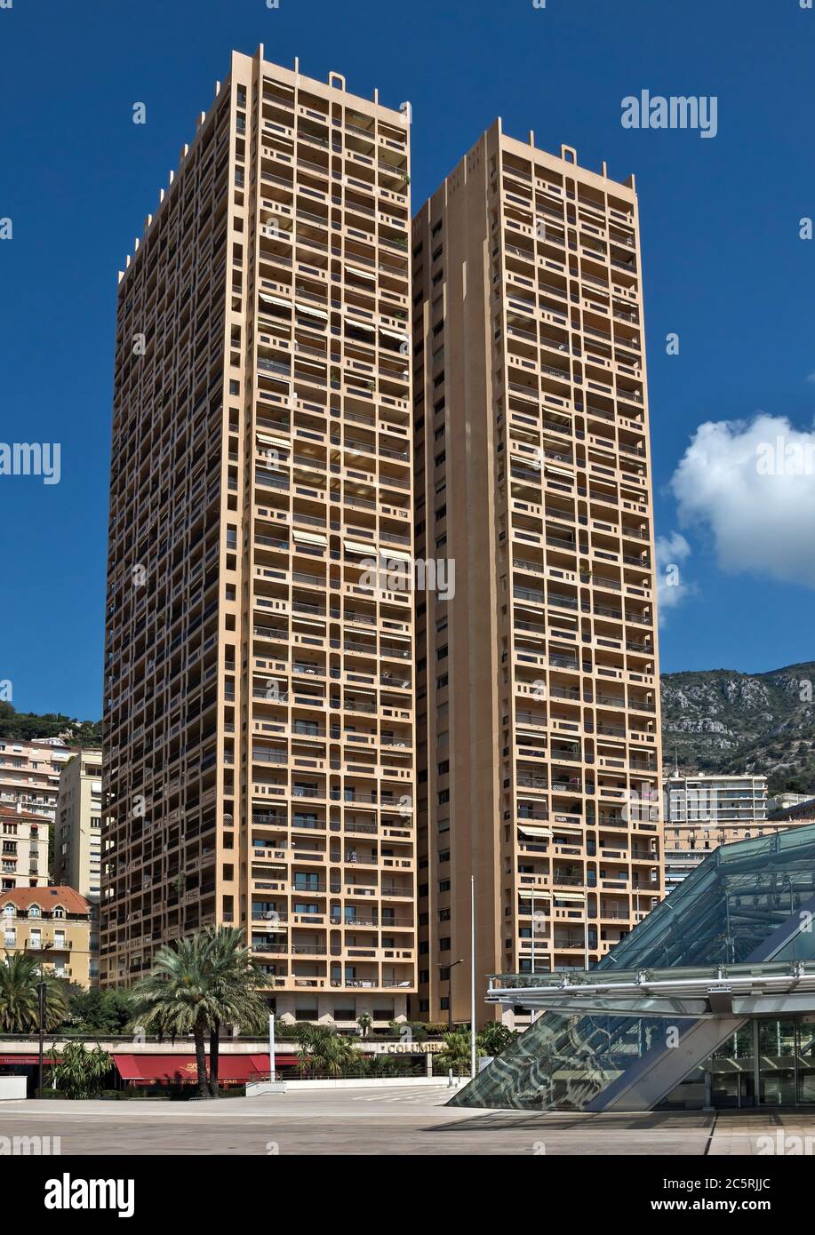MONTE CARLO, MONACO - JUNE 1, 2014: Architecture of residential ...