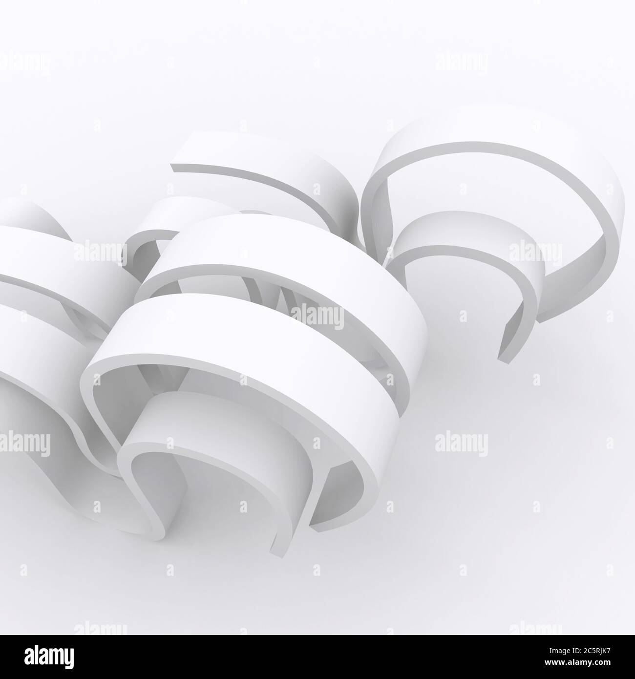 3d Rendering of White Arch Construction. Abstract Architecture ...