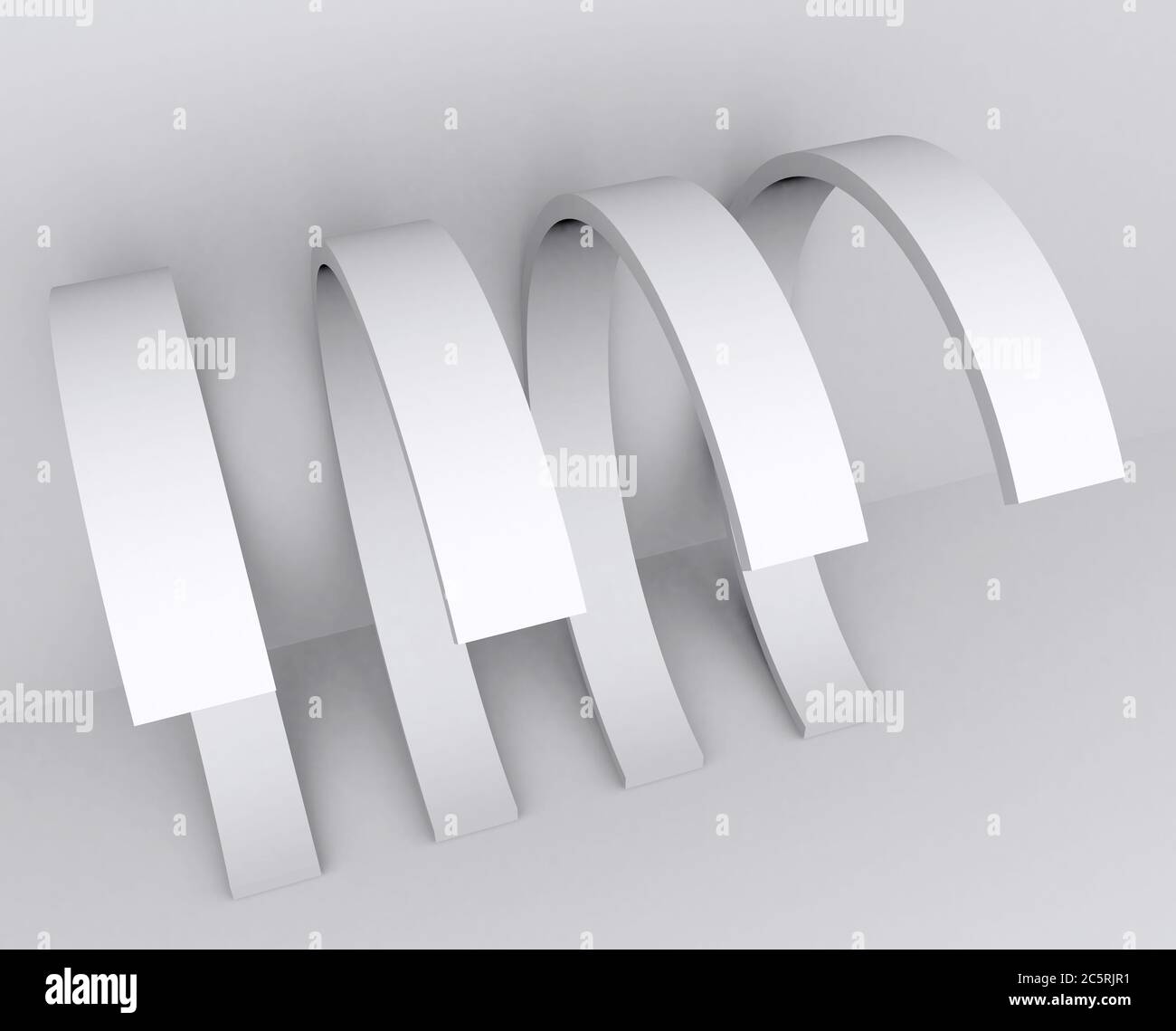 3d Rendering of White Arch Construction. Abstract Architecture ...