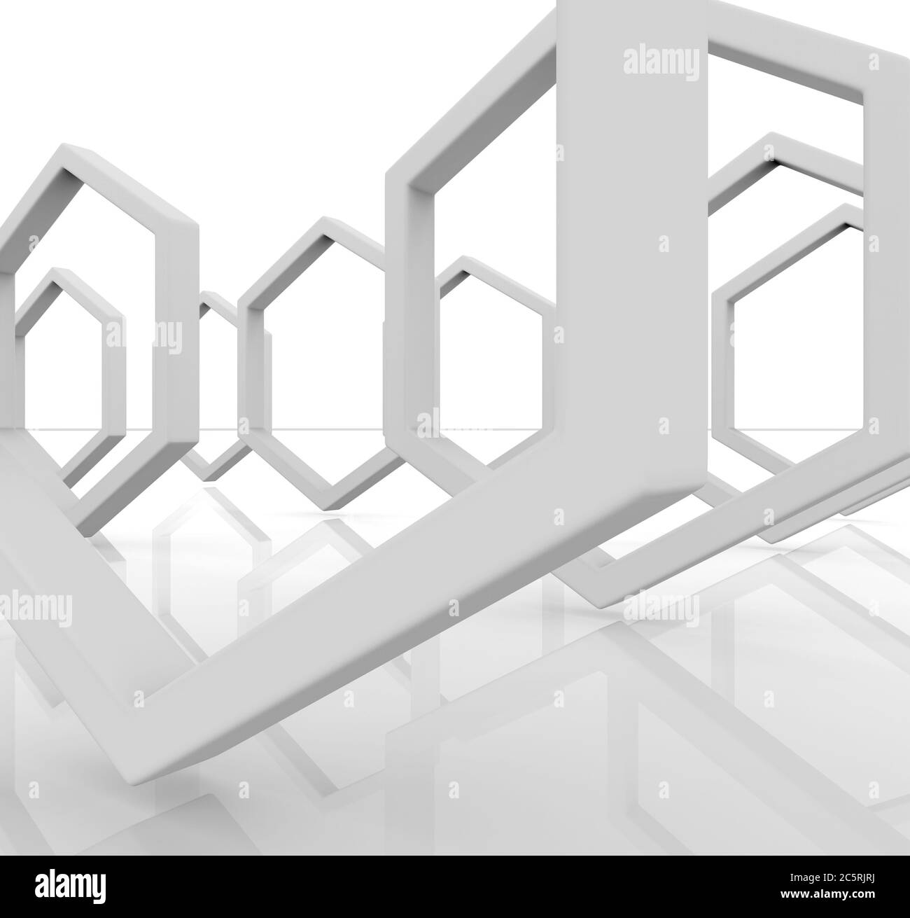 3d Abstract Architecture. 3d render illustration Stock Photo - Alamy