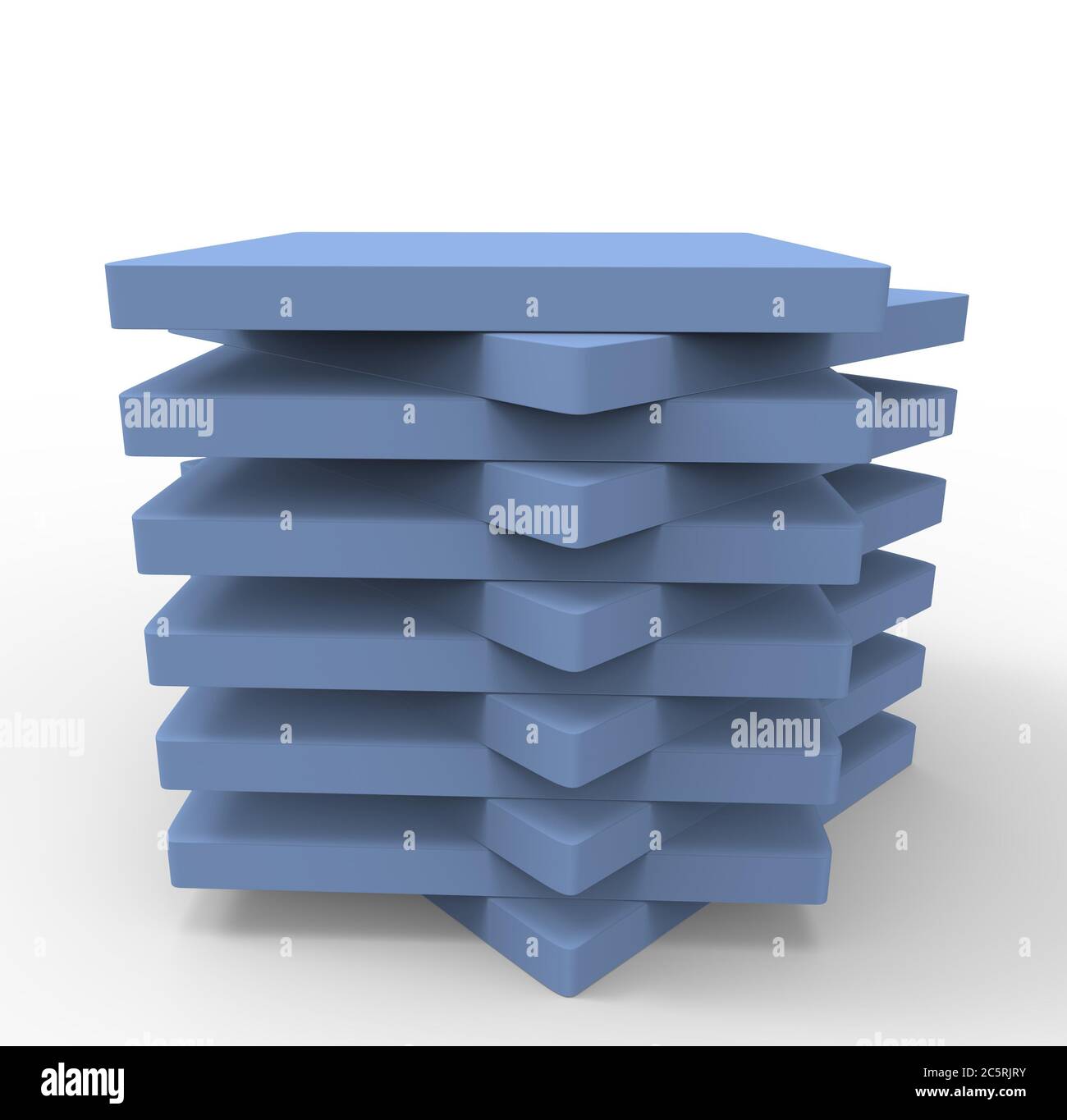 Abstract background of blue 3d blocks.3d render Stock Photo - Alamy