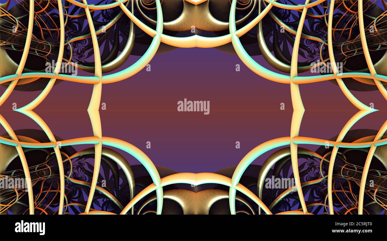 3d illustration of abstract geometric composition ,digital art works ...